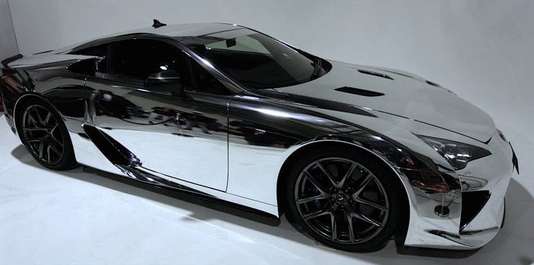 Lexus LFA: Queensland owner wraps $700,000 supercar in chrome